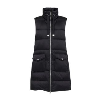 Liu Jo Longline Padded Vest - Femme - Vestes - Noir - Taille: 36 FR