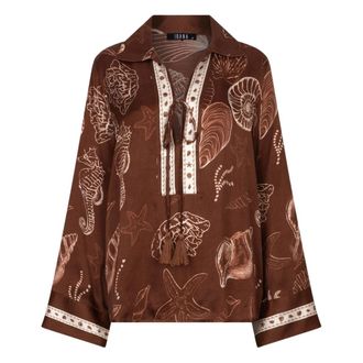 Ibana Femme, Blouses et Chemises, Brun, Taille: 40 FR Tarya Shell