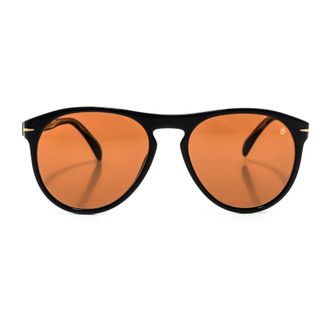 Eyewear by David Beckham Runde Acetat-Sonnenbrille mit UV-Schutz - - Accessories - Herren - Schwarzk - ONE SIZE