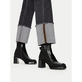 Hispanitas Stiefeletten Hispanitas Velour Str-I24 HI243664 Schwarz