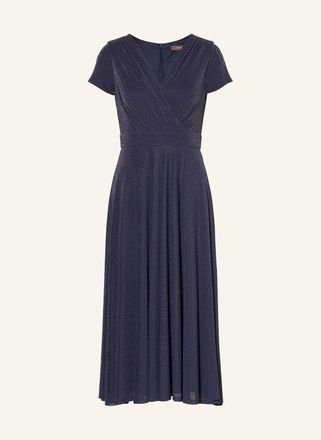 Vera Mont Jerseykleid In Wickeloptik Mit Glitzergarn blau