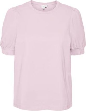 Vero Moda T-Shirt pour Femme, Rose/Motif Parfait, L