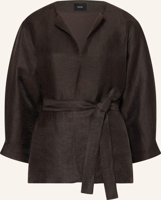 someday Someday Leinenjacke Narell Mit 3/4-Arm braun