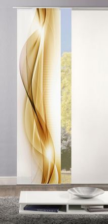 Home Fashion Neblana 084517-5007 Japanisches Panel, goldfarben