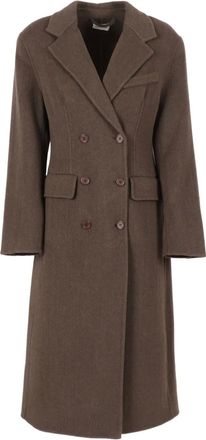 P.A.R.O.S.H. manteau à boutonnière croisée - Marron