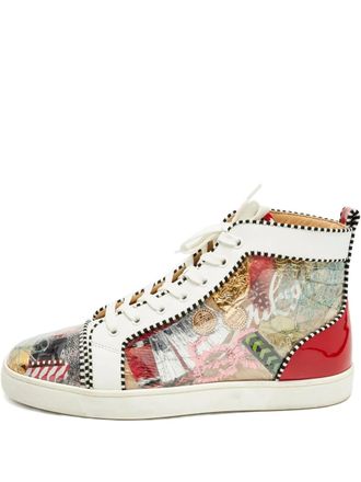 Christian Louboutin baskets montantes Lou Pik Pik Orlato - Blanc