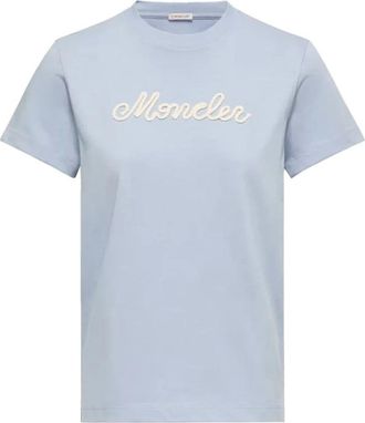 Moncler L10938C0005189Aug700 T-shirt - - Tops - Damen - Blau - XL