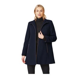 Junge Elegante Wolljacke mit A-Silhouette - - Jackets - Damen - Blau - L