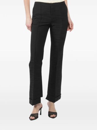 Ibrigu Haori cuffed trousers - Schwarz