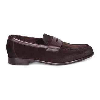 Doucal's Homme, Chaussures, Brun, Taille: 44 1/2 EU Mocassin en daim