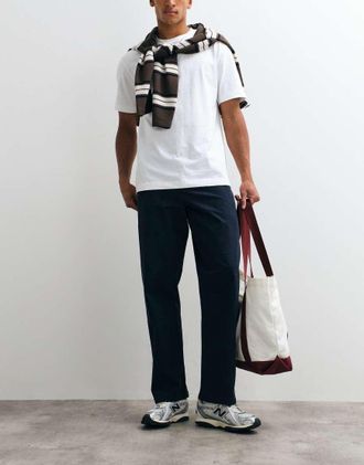 Cotton On Pantalon chino baggy - Bleu marine