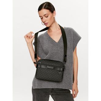 Michael Kors Umh&auml;ngetasche Michael Kors Hudson 33F3LHDC5B Schwarz