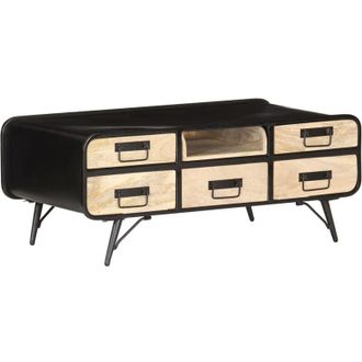 vidaXL Couchtisch 100&times;50&times;40 cm Mango Massivholz Vidaxl