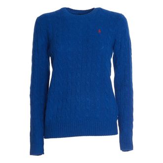Polo Ralph Lauren Royal Blue Zopfmuster-Strickpullover - - Knitwear - Damen - Blau - L