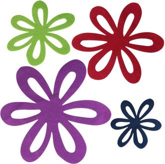 TOPBATHY 4stücke Teiliges Blütenförmige Topfuntersetzer Hohles Design rutschfeste Hitzebeständige Matten Für Töpfe Und Pfannen Schützt Oberflächen Vor Kratzern