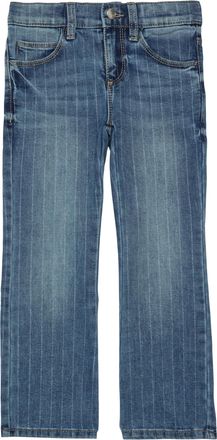 s.Oliver Jeans Betsy/Regular Fit/Mid Rise/Flared Leg/Glitzer-Nadelstreifen