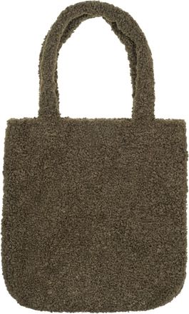 styleBREAKER Schultertasche Teddyfell Beuteltasche