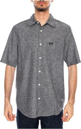 Wrangler Homme, Chemises, Bleu, Taille: M Short Sleeve Shirt