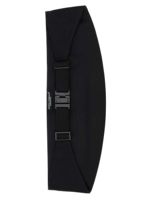 Dolce & Gabbana Womens Accessories Belt Black Exteiror Silk