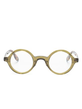 Moscot lunettes de vue Zolman &agrave; monture ronde - Vert