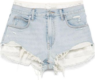 Alexander Wang Pre-styled Cutoff Short w/ Silk Boxer 4dc2254709