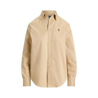 Ralph Lauren Femme, Blouses et Chemises, Beige, Taille: 38 FR Chemise &agrave; col pointu