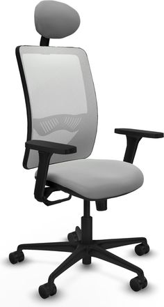 Piqueras y Crespo Stuhl aus Pc Mesh Zulema mit 3D-Armen, h&ouml;henverstellbarer Lendenwirbelst&uuml;tze und festem Kopfteil, ausgestattet mit Sincro 3 Positionen und Schneidesch