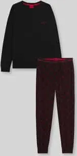 HUGO BOSS Relaxed Fit Pyjama aus Baumwoll-Mix mit Logo-Print
