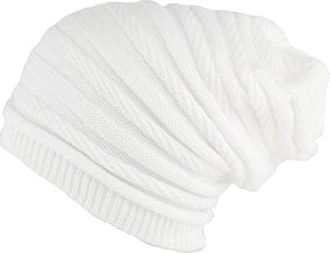 Nyls Création Bonnet Rasta Long Blanc Jack Taille: Taille Unique - Couleur: Blanc - Mixte