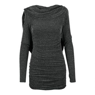 Twentyfourhaitch Abito Mini in Jersey - - Dresses - Damen - Grau - XS