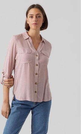 Vero Moda Hemd Bumpy 10275283 Rosa Regular Fit