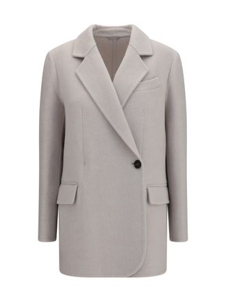 Brunello Cucinelli Womens Jacket Single-Breasted Wool & Cashmere Chiglia Merino