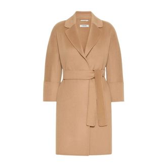 Max Mara Femme, Manteaux, Brun, Taille: 36 FR Manteau Court en Laine Double Face