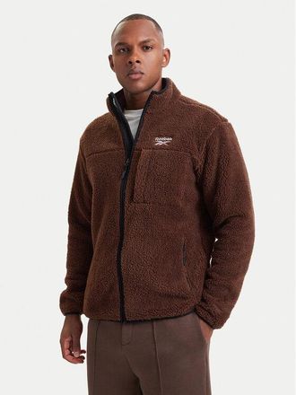 Reebok Fleecejacke RCC00108 Braun Regular Fit