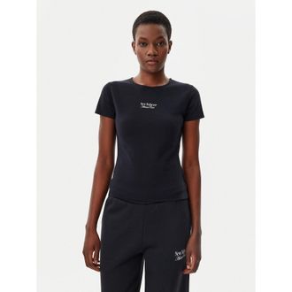 New Balance T-Shirt WT51958 Schwarz Slim Fit