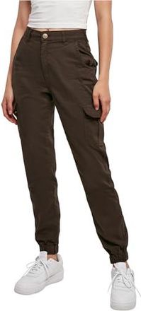 Urban Classics Pantalon Cargo Taille Haute pour Femme, Marron, Taille 32, Marron, 34