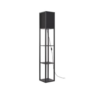 Lindby Stehlampe Birta (Modern) in Schwarz aus Holz u.a. f&uuml;r Wohnzimmer & Esszimmer (1 flammig, E27) - Stehleuchte, Standleuchte, Floor Lamp, Wohnzimmerlampe