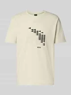 HUGO BOSS Relaxed Fit T-Shirt aus Baumwoll-Mix Modell TS_NETWORK FLAG