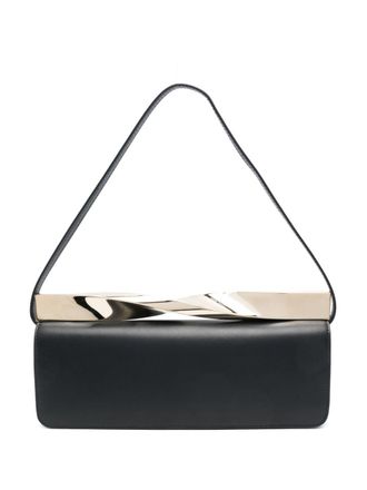 Aquazzura sac porté épaule Twisted en cuir - Noir