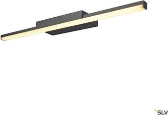 SLV Applique de salle de bains led glenos 60 luminaire de miroir profil&eacute; noir smd led 126W 3000K 1003506