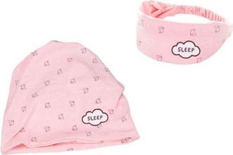 Tendycoco 2pièces Chapeau De Confinement Postpartum Confortable Pour Femmes Enceintes Bonnet De Nuit Respirant Printemps Automne Et Hiver Rose