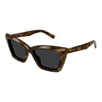 Saint Laurent Havana Grey Sonnenbrille - - Accessories - Damen - Braun - 55 MM