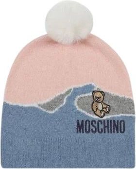 Moschino unisex, Accessoires, Multicolore, Taille: S Wool blend jacquard hat