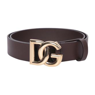 Dolce & Gabbana Markeng&uuml;rtel - - Accessories - Herren - Braun - 100 CM