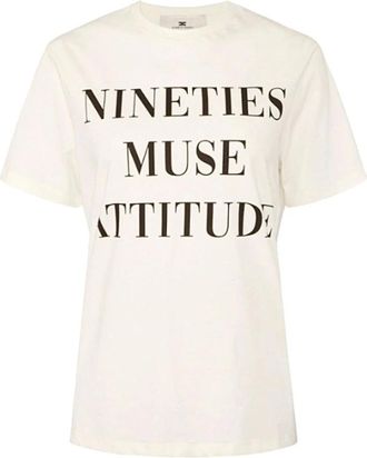 Elisabetta Franchi Femme, Tops, Blanc, Taille: 34 FR Maglia