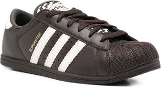 adidas Leather Shell Toe Sneakers - Black