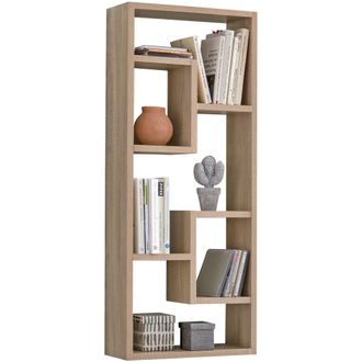 WOHNLING Wandregal Sonoma 36x90x13,5 cm Holz Design H&auml;ngeregal modern, Wandboard freischwebend, Holzregal Regal f&uuml;r die Wand, B&uuml;cherregal schmal, Dekoregal Sch
