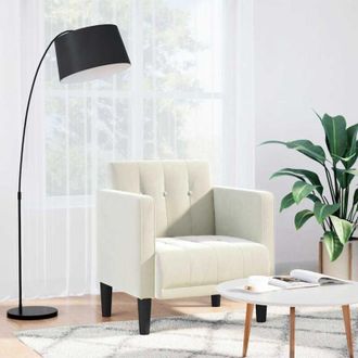 vidaXL Sessel mit Armlehnen Creme 53 cm Samt Vidaxl