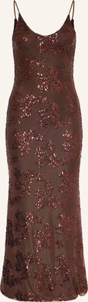 Miss Goodlife Miss Goodlife Mesh-Kleid Mit Pailletten braun