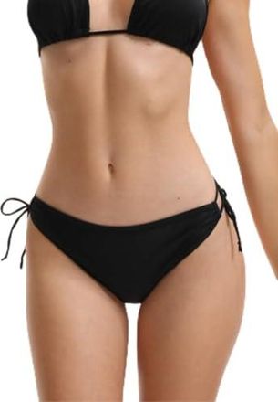 Anaissa Bikini menstruel br&eacute;silien Bimba | Slip de bain absorbant, anti-fuite, r&eacute;utilisable et discret pour natation et plage toute lann&eacute;e, Noir, S